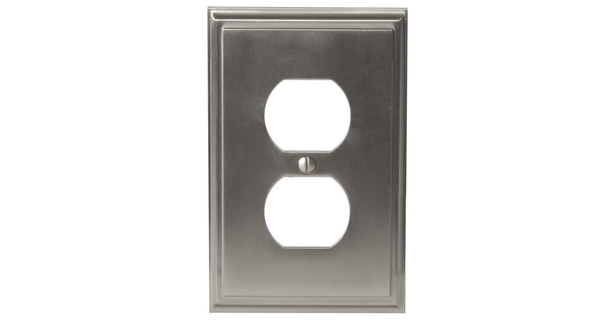 Amerock BP36522G10 Mulholland Double Outlet Switch Plate | Ferguson Home