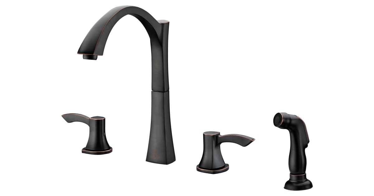 Anzzi KF-AZ032ORB Soave Widespread 1.5 GPM Kitchen Faucet - Includes ...