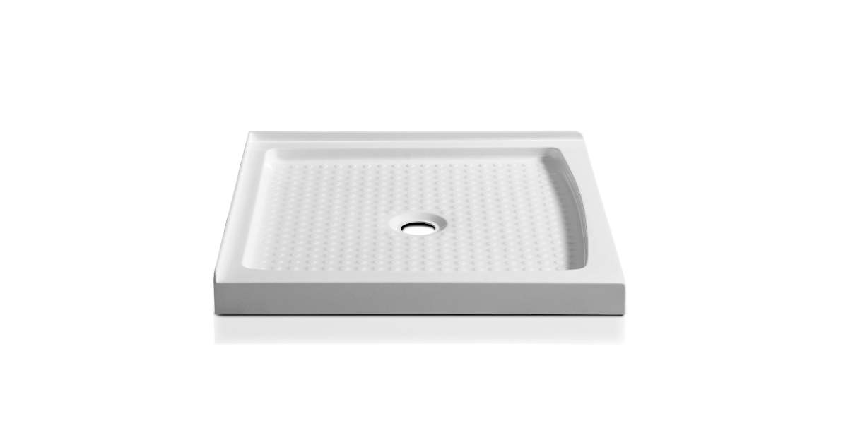 Anzzi SB-AZ009WC Titan 36" x 36" Double Threshold Shower Base with ...