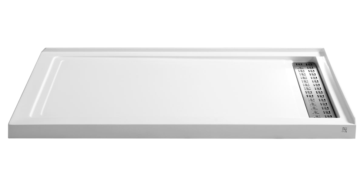 Anzzi Sb Az012wr Field 60 X 36 Double Threshold Shower Base With