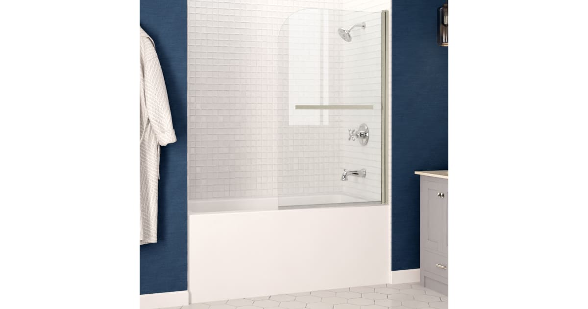 Anzzi SD05301BN-3060R Anzzi 60" Alcove Acrylic Soaking Tub with Right ...