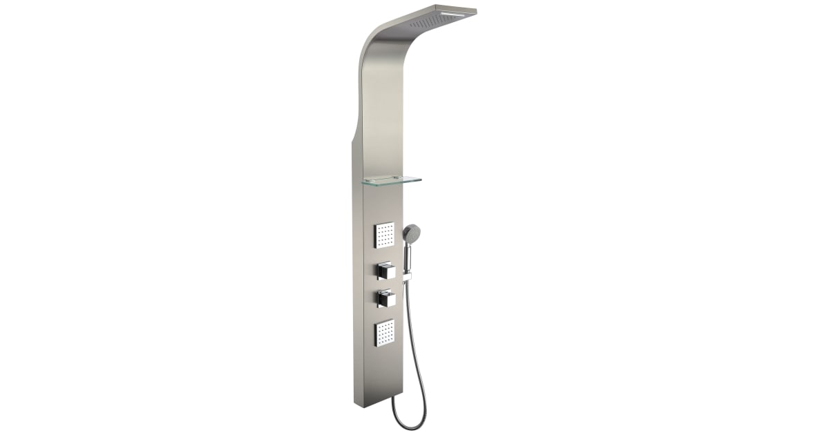 Anzzi SP-AZ023 Niagara Thermostatic Shower Panel with Shower Head, Hand ...