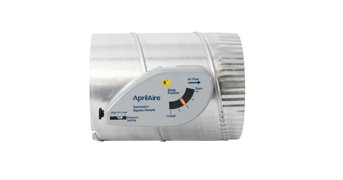 Aprilaire 6110 10" Round Mechanical Barometric Pressure Relief Bypass ...
