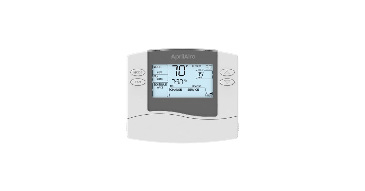 Aprilaire 8444 Thermostat for up to 1 Heat / 1 Cool Conventional ...