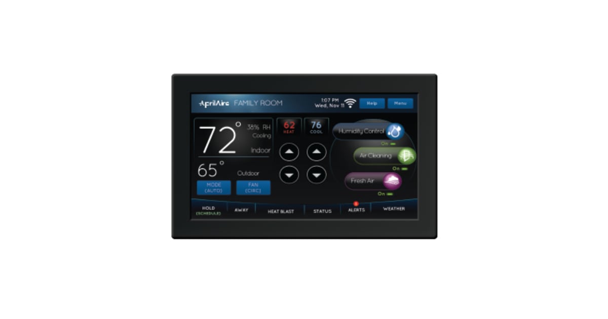 Aprilaire 8840 Programmable Touch Screen Wi-Fi Enabled Thermostat for ...