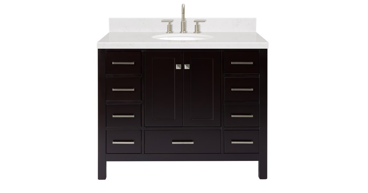 Ariel A042SCQOVOESP Cambridge 43" Free Standing Single Basin Vanity Set ...
