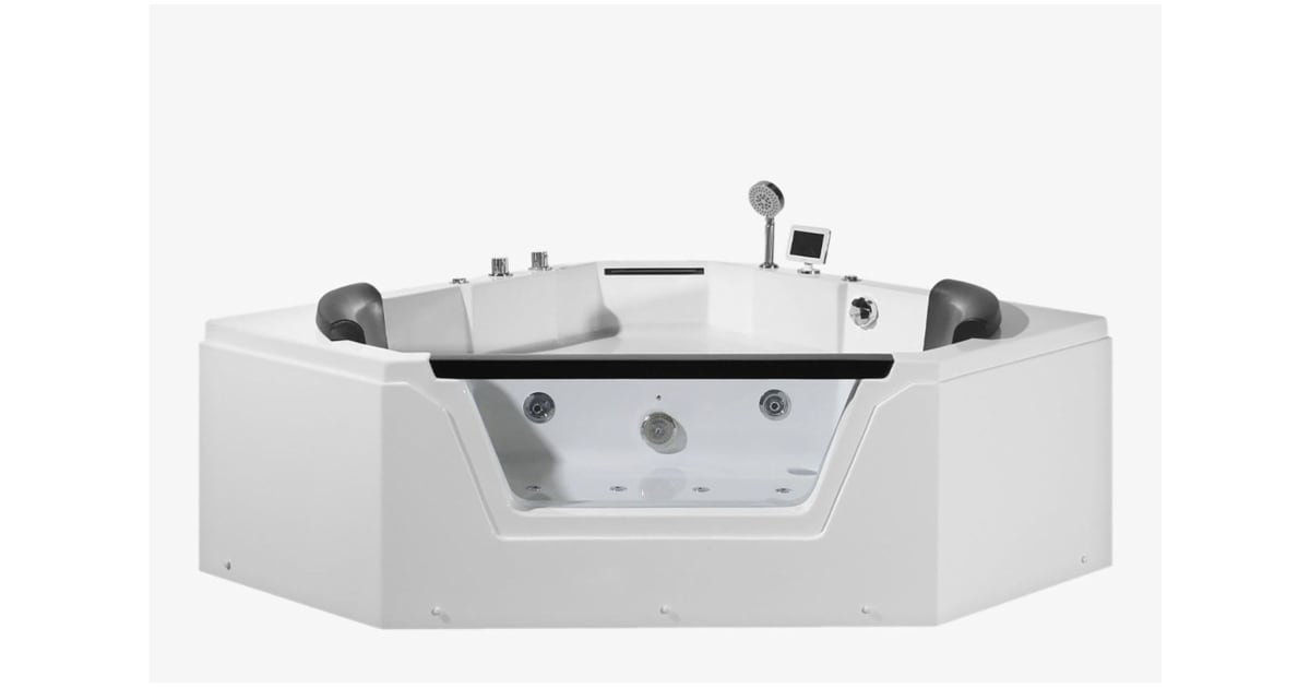 Ariel ARL-117 Platinum 59" Free Standing Acrylic Whirlpool Tub with ...