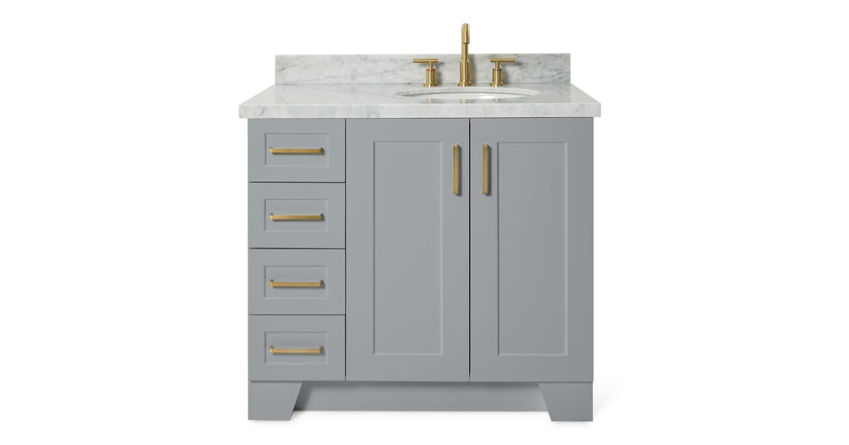 Ariel Q037SRCWOVOGRY Taylor 36" Free Standing Single Basin Vanity Set ...