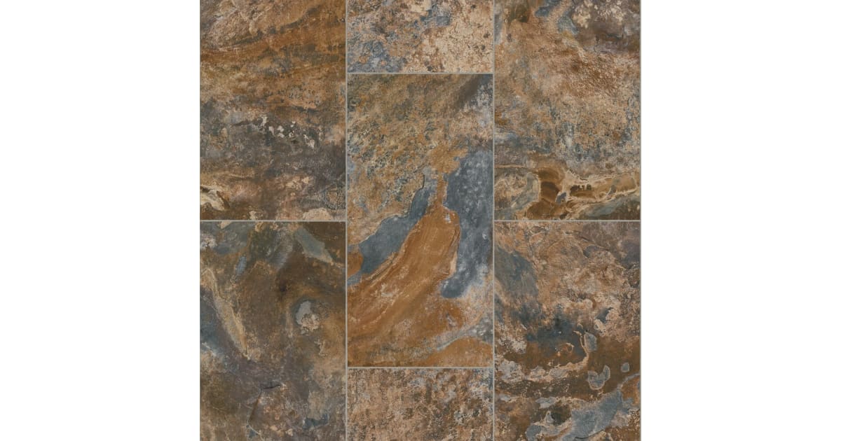 Armstrong Flooring D7332461 Allegheny Slate 12" x 24" Textured Vinyl ...