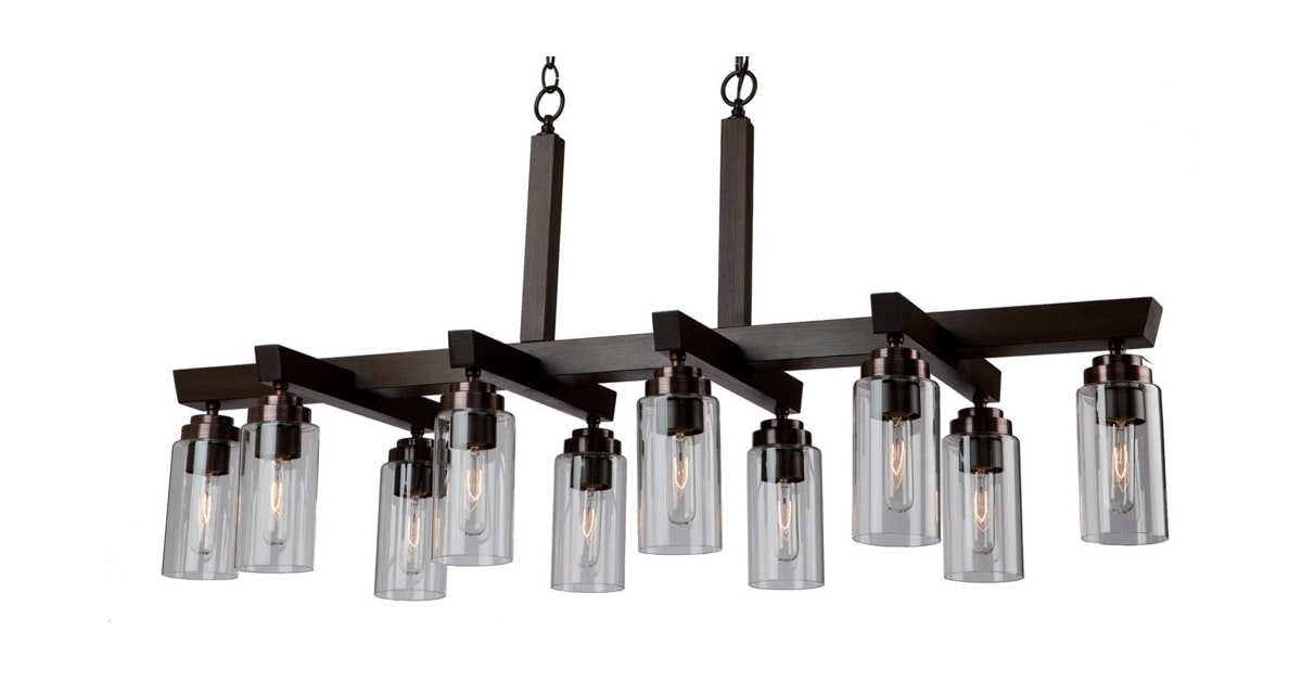 Artcraft Lighting AC10860BU Home Glow 10 Light 48" Wide Chandelier ...