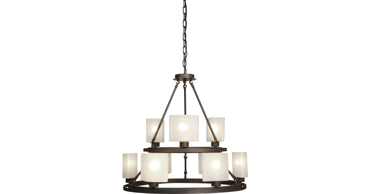 Artcraft Lighting AC1189OB 9 Light 2 Tier Chandelier from the Whistler ...