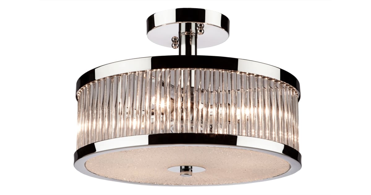 Artcraft Lighting AC10054CH Nova 4 Light Semi-Flush Ceiling Fixture ...