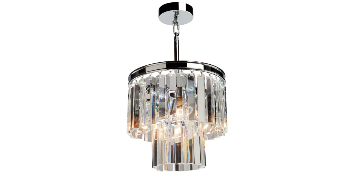Artcraft Lighting AC10403CH El Dorado 3 Light Crystal Pendant ...