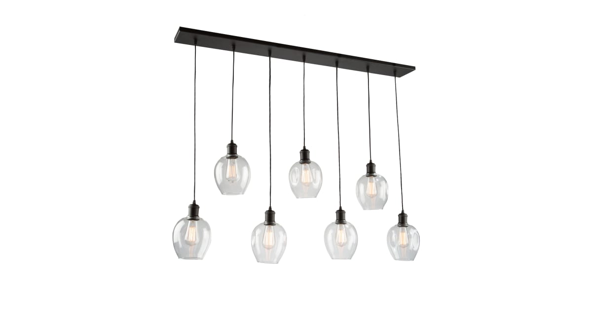 Artcraft Lighting AC10736BK Clearwater 7 Light 45" Wide | Ferguson Hom