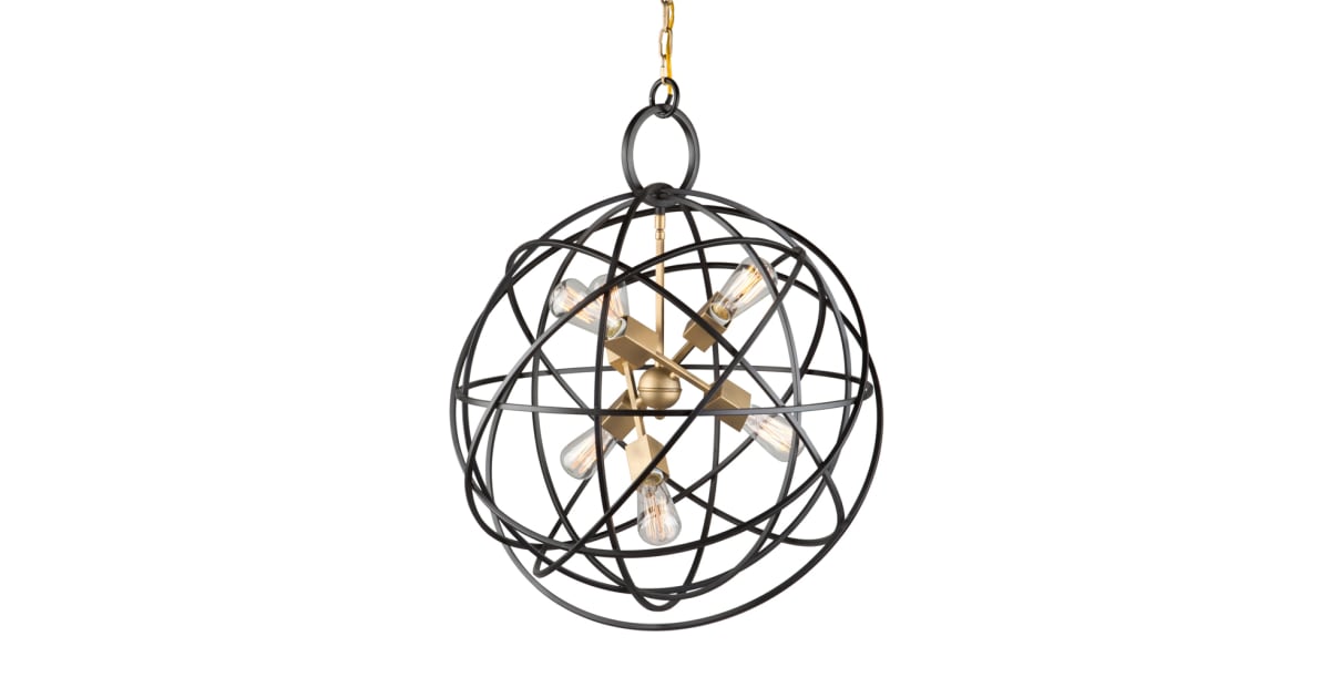 Artcraft Lighting AC10956 Orbit 6 Light 24" Wide Globe Chandelier ...
