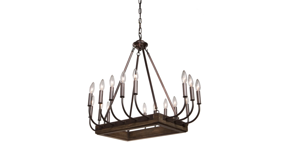 Artcraft Lighting AC11056BU Aberdeen 16 Light 29" Wide Chandelier ...
