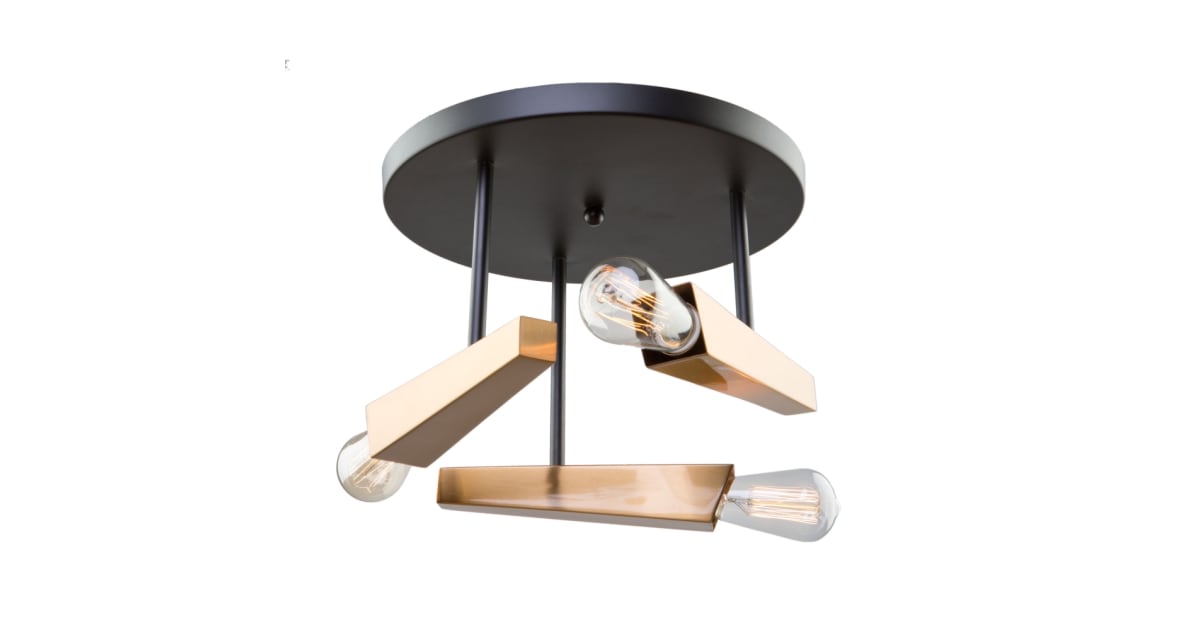 Artcraft Lighting AC11153 Olympia 3 Light 14" Wide Semi-Flush Ceiling ...