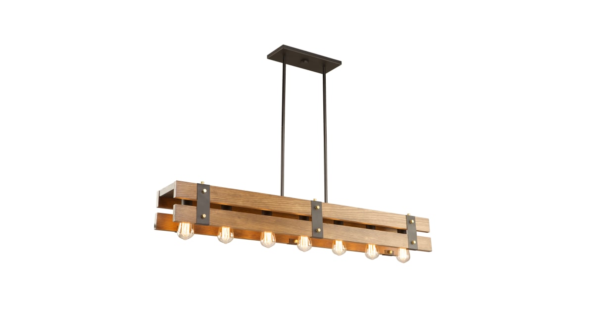 Artcraft Lighting AC11277 Barnyard 7 Light 45" Wide Linear Chandelier ...