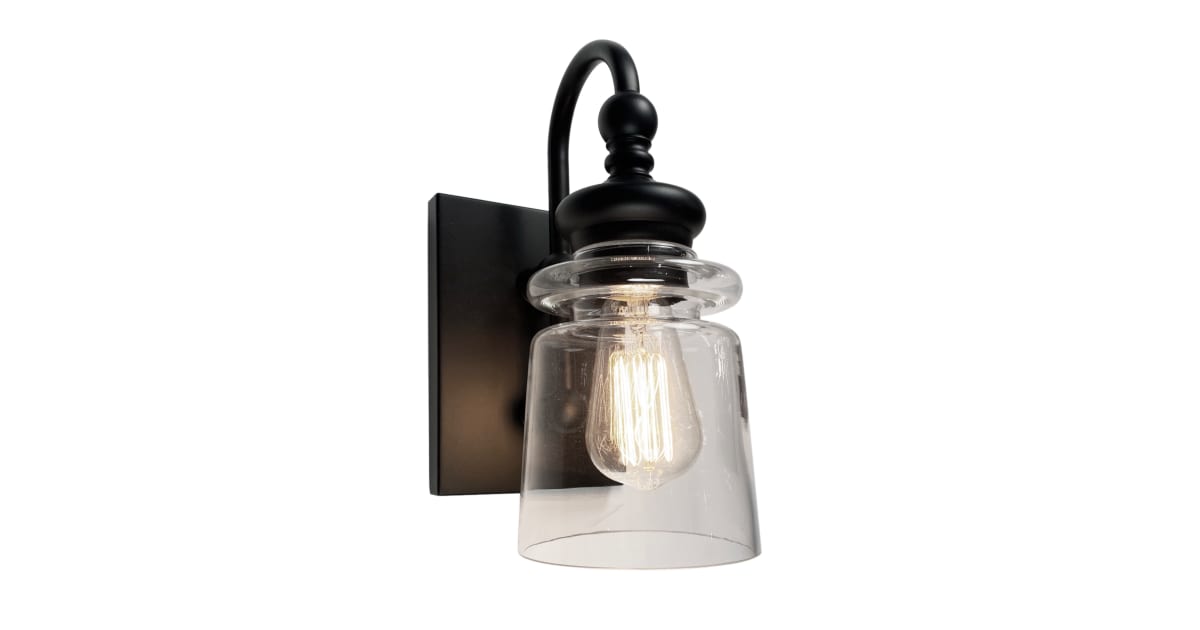 Artcraft Lighting AC11591BK Castara 11" Tall Wall Sconce | Build.com