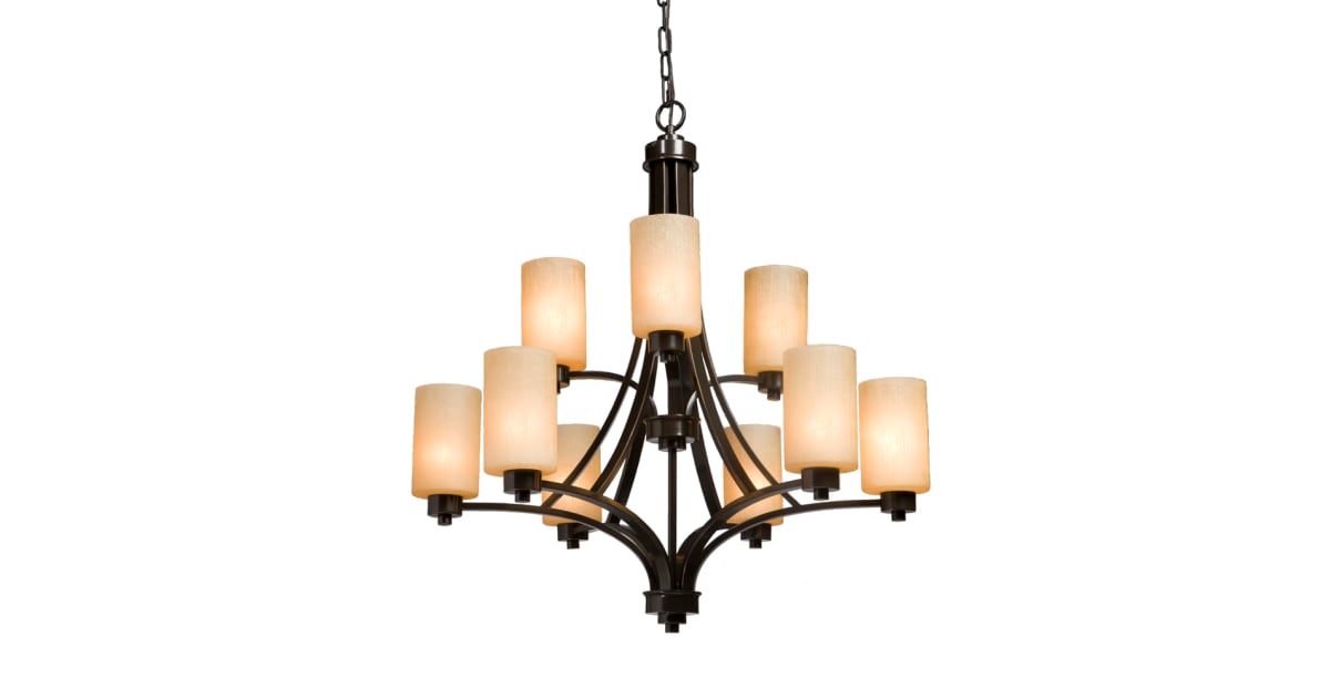 Artcraft Lighting AC1309OB Parkdale Single-Tier Chandelier with 9 ...