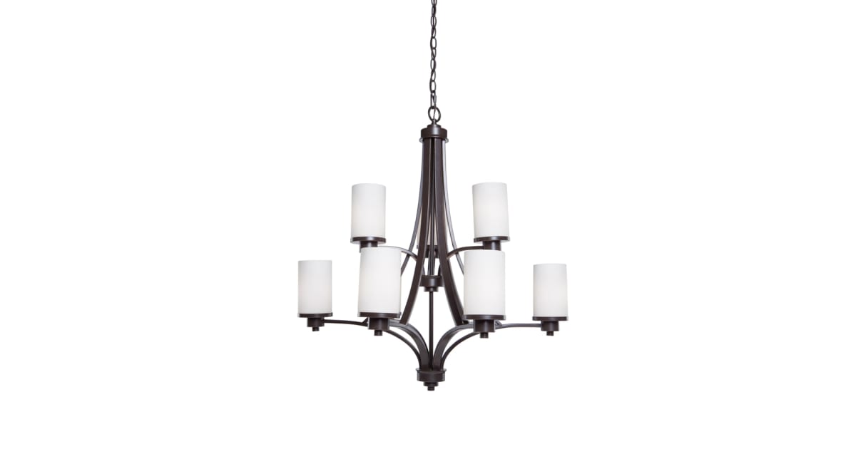 Artcraft Lighting AC1309WH Parkdale 9 Light Chandelier - 28 Inches Wide ...