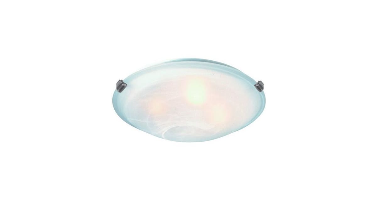 Artcraft Lighting AC2352SPBK Clip Flush 3 Light 15" Wide Flush Mount ...