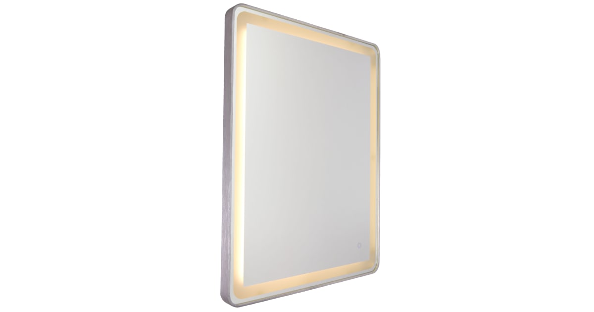 Artcraft Lighting AM301 Reflections 24" W x 32" H Rectangular Metal Frameless Bathroom Wall ...