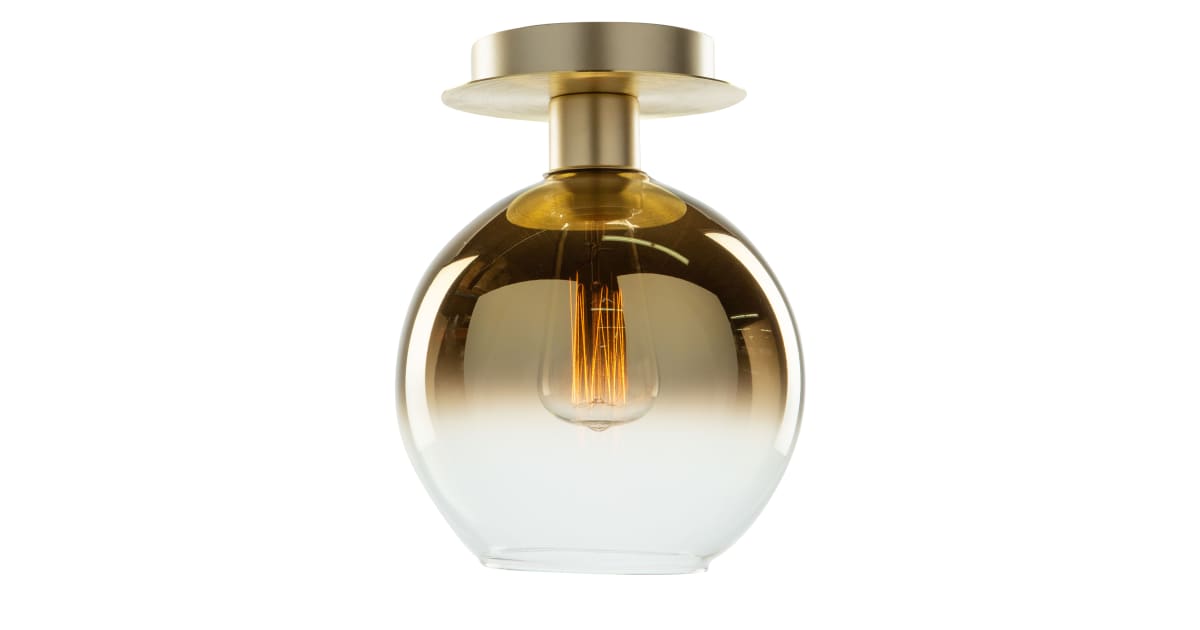 Artcraft Lighting SC13280GD Morning Mist 8" Wide Semi-Flush Ceiling ...