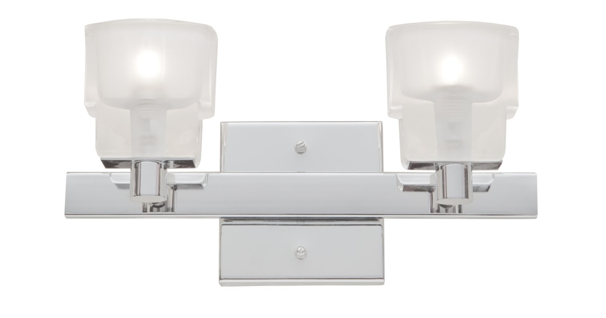 Artcraft Lighting AC322CH Chrome 2 light Bathroom Fixture | Ferguson Home