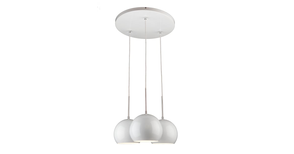 Artcraft Lighting SC553WH White 3 light Chandelier | Ferguson Home