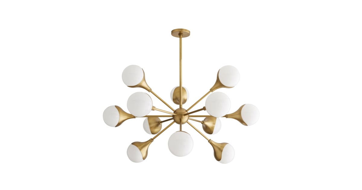 Arteriors 89631 Augustus 12 Light 40" Wide Sputnik Chandelier ...