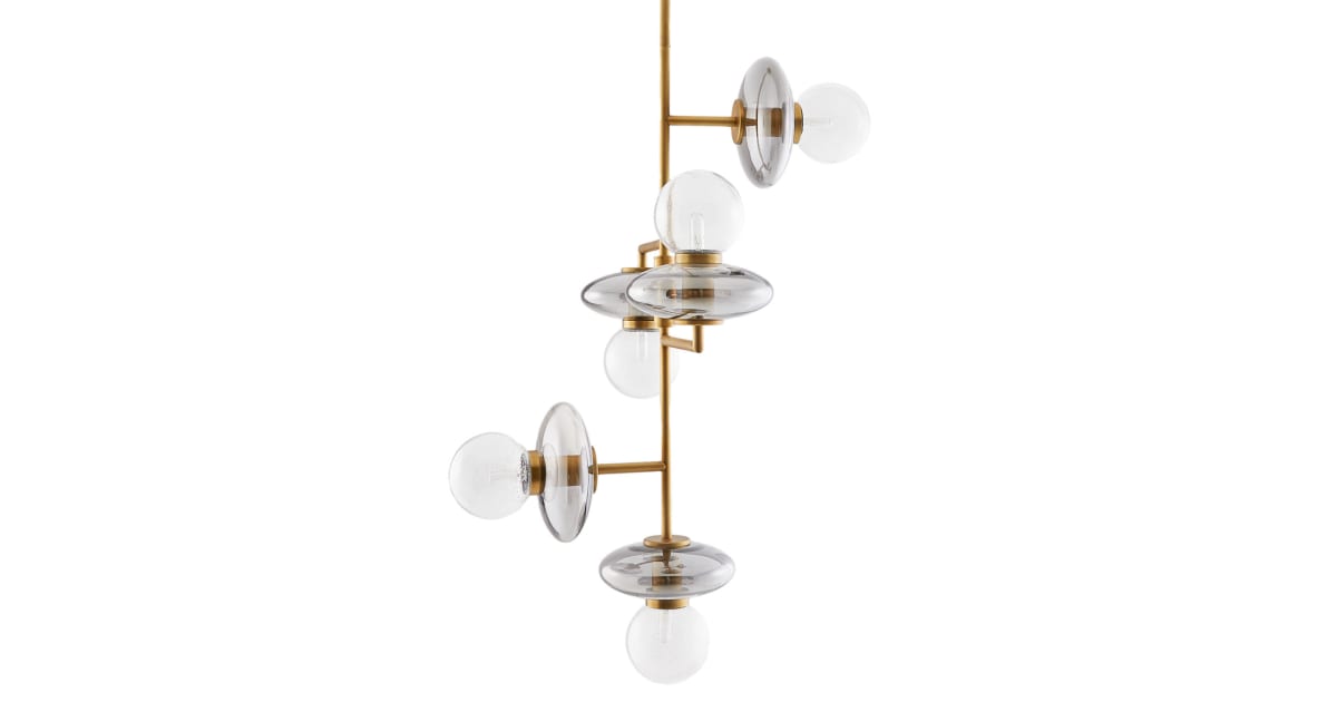 Arteriors 89654 Pimpri 5 Light 24" Wide Commercial Abstract Chandelier ...
