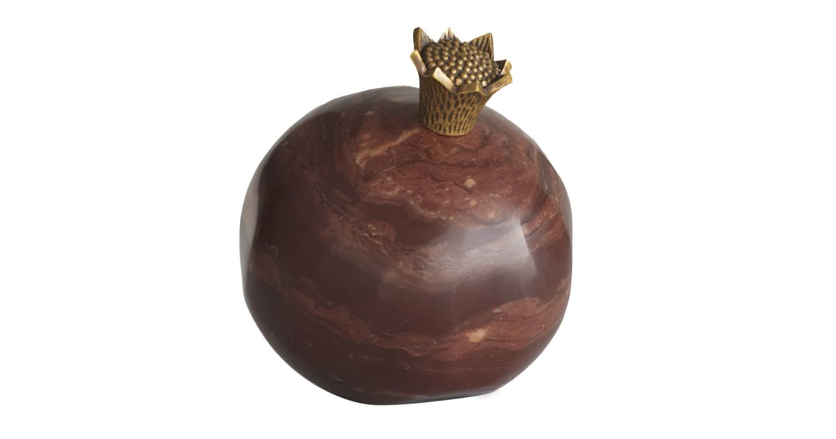 Arteriors ASI04 Eden Marble Pomegranate Sculpture | Build.com