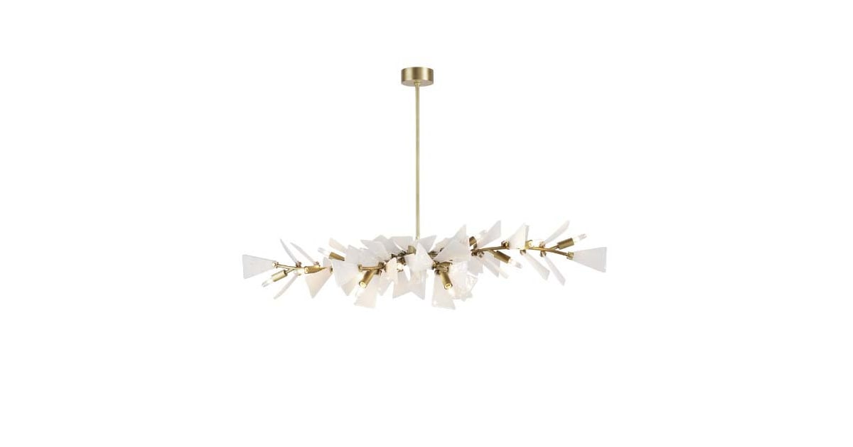 Arteriors DLC25 Delmar 12 Light 58" Wide Linear Chandelier | Ferguson Home