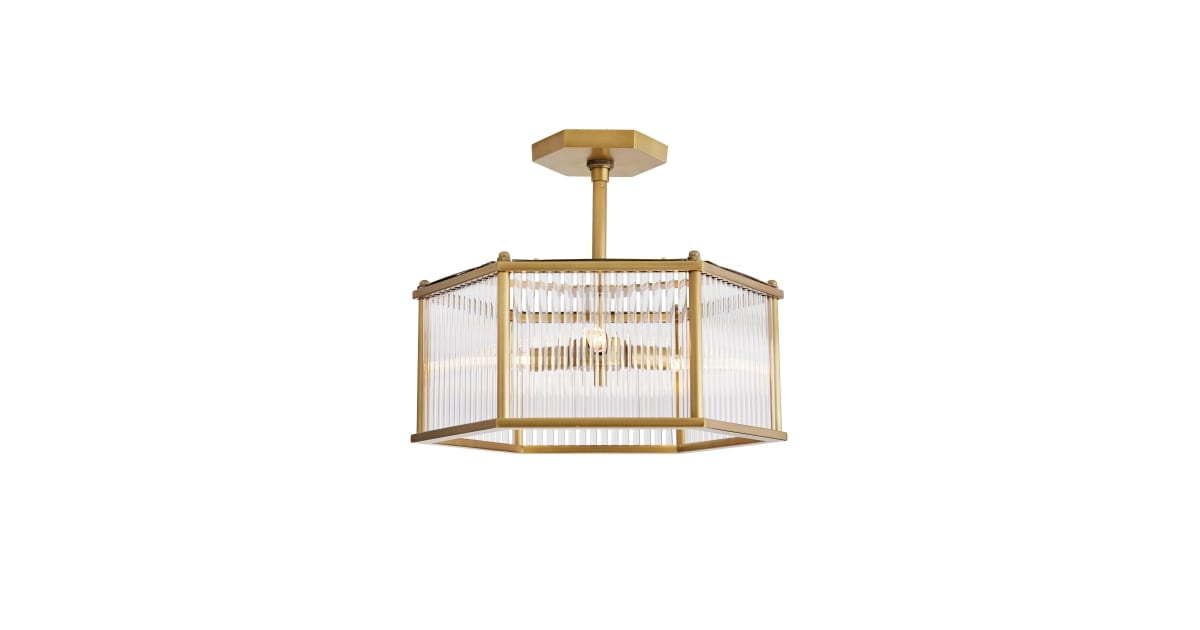 Arteriors DS49027 Hera 4 Light 16" Wide Semi-Flush Drum Ceiling Fixture ...