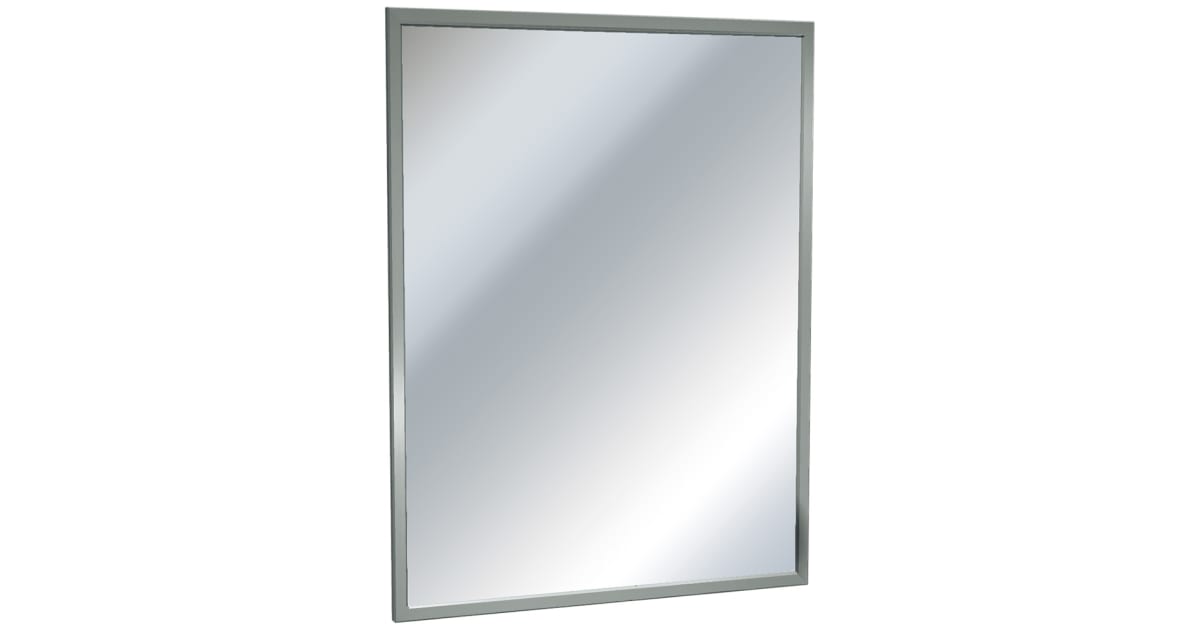 ASI 10-0620-1830 18" W x 30" H Rectangular Framed Bathroom Mirror ...