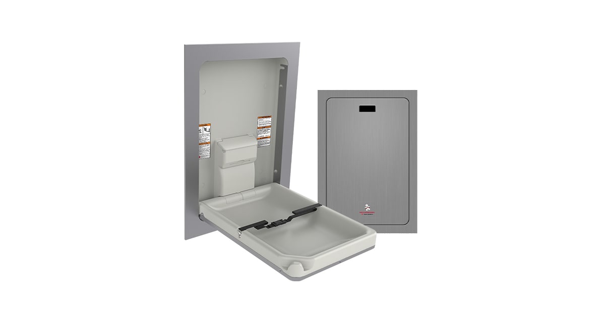 ASI 10-9017 Recessed Vertical Baby Changing Station | Build.com