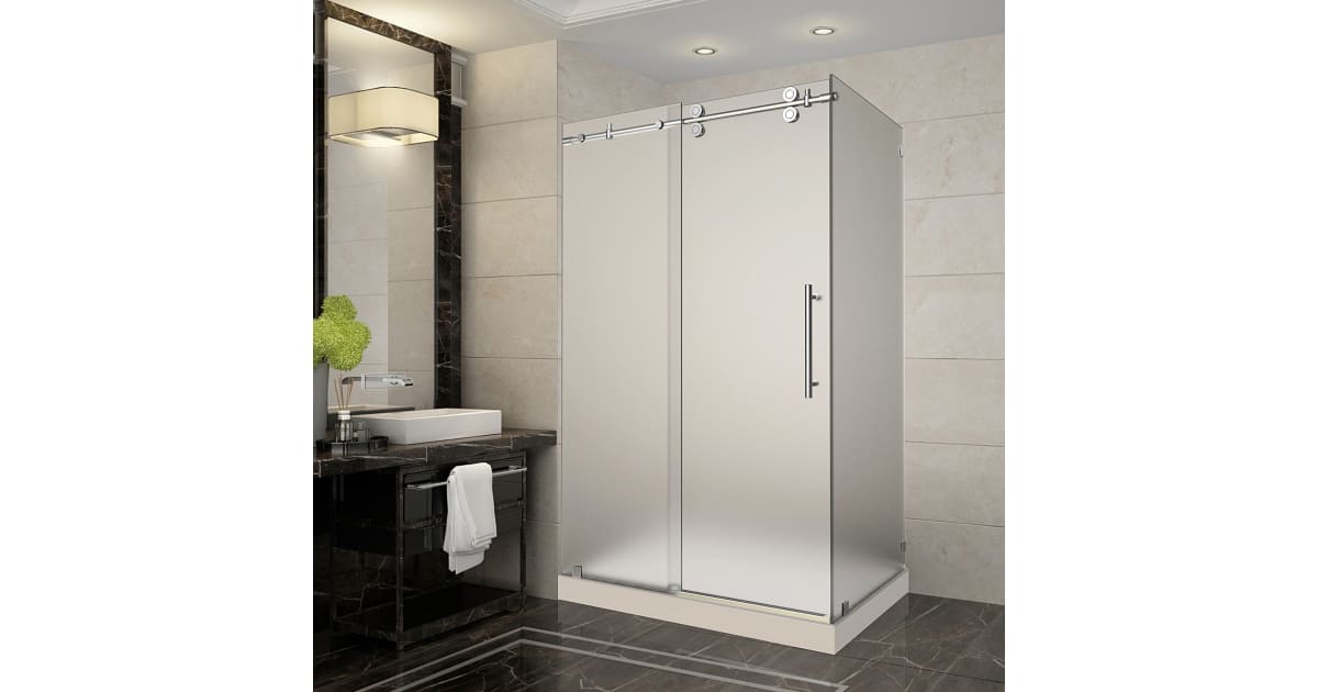 Aston SEN979F-TR-CH-48-10-L Langham 48" Wide x 77-1/2" High Frameless ...
