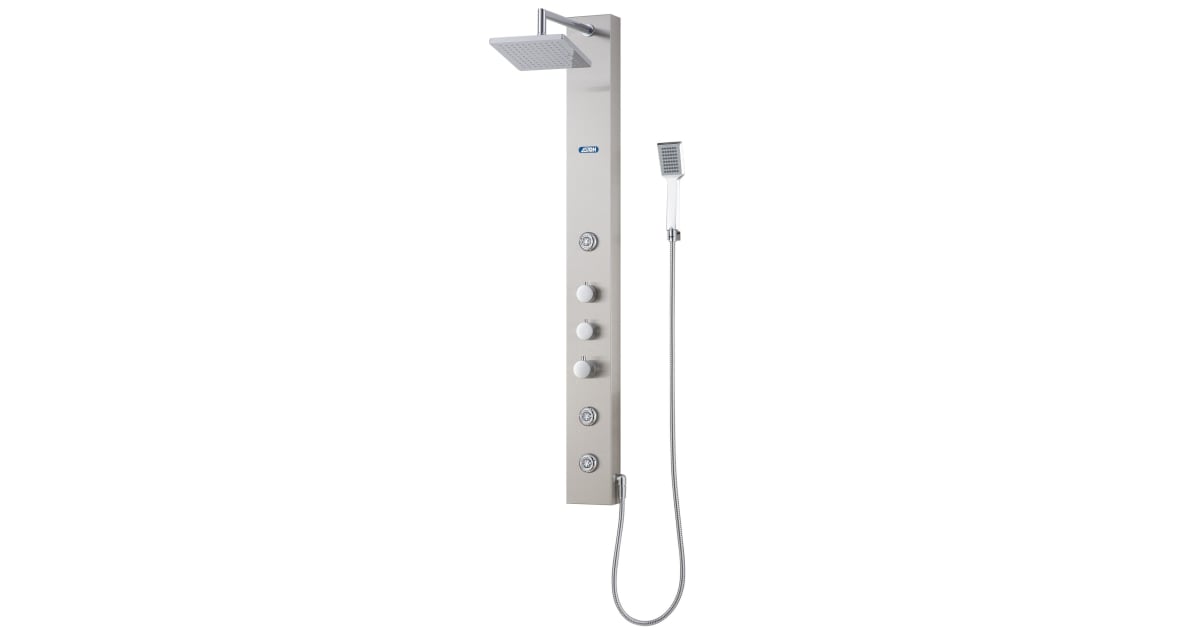 Aston SPSS302-II Shower Panel System with Rain Shower Head, 3 Body ...
