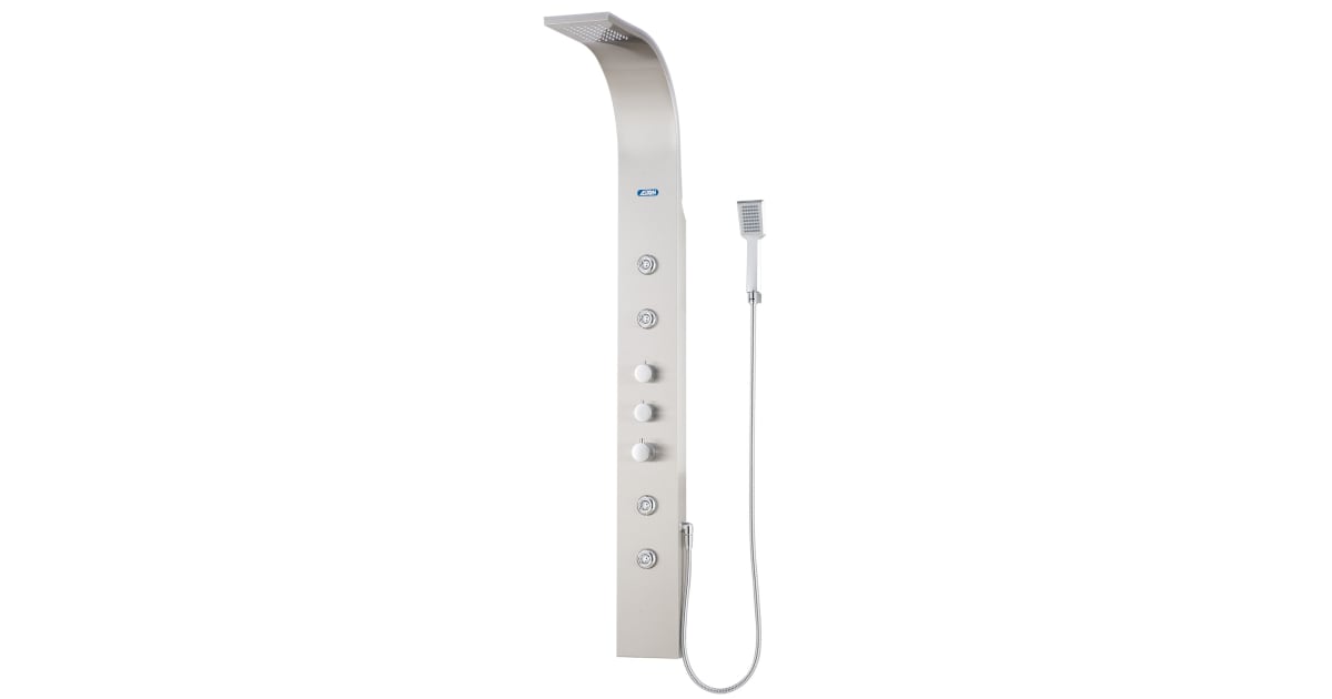 Aston SPSS303 Shower Panel System with Rain Shower Head, 4 Body Sprays ...