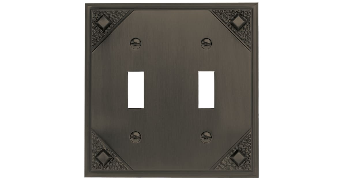 Atlas Homewares MDT-O Craftsman Double Toggle Switch Plates | Ferguson Home