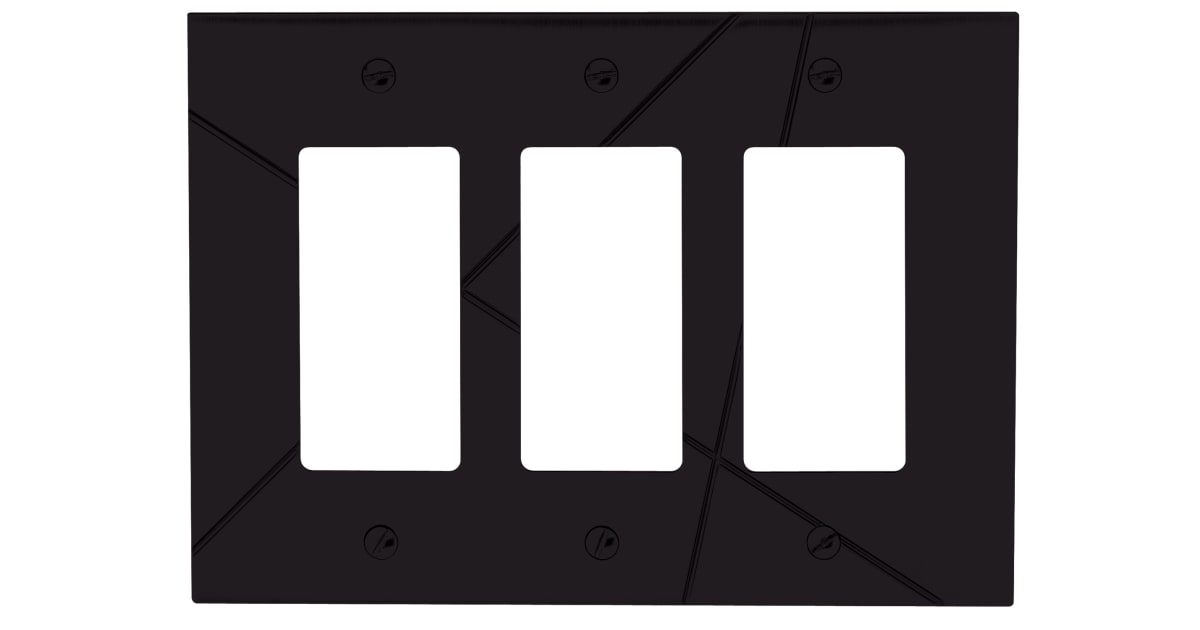Atlas Homewares NSTR-BL Modernist Triple Rocker Switch Plate | Ferguson ...