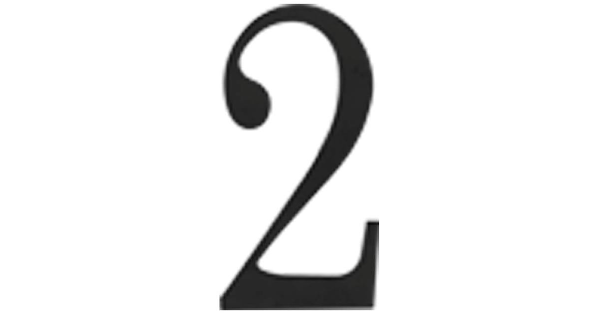 Atlas Homewares TRN2-BL Traditionalist Address Number 2 | Ferguson Home