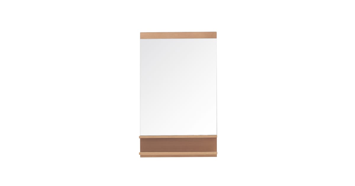 Avanity ELLE-M22-PW Elle 22" Framed Plain Edge Mirror with 2 Wood ...