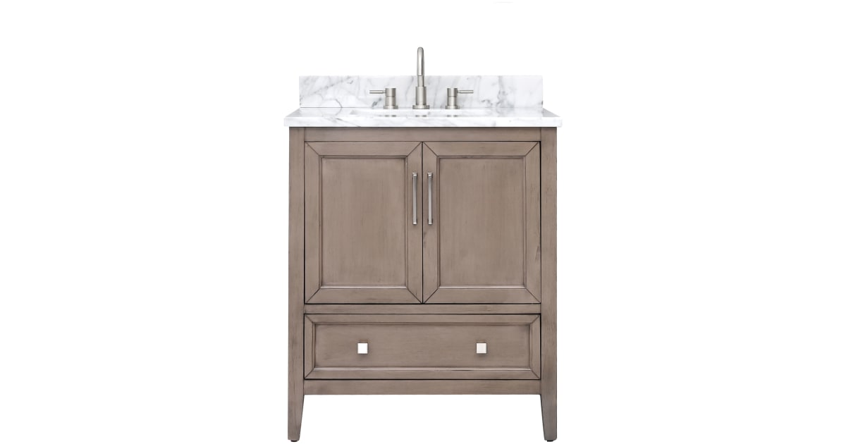 Avanity Everette-VS31-WD-C Everette 30" Single Basin Vanity Set with ...