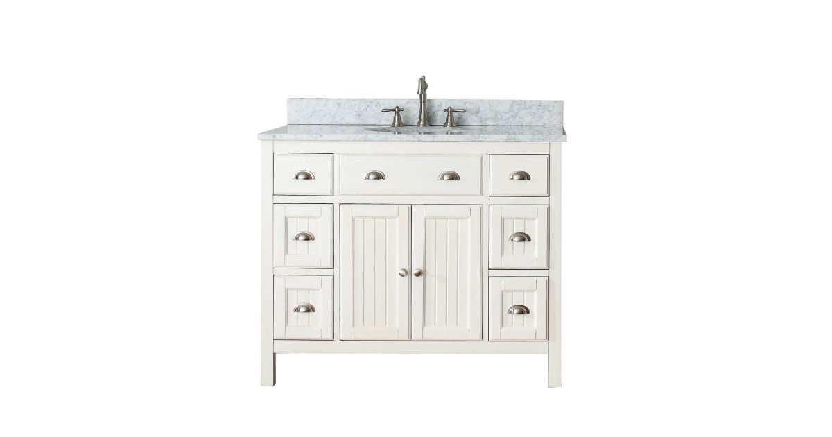 Avanity HAMILTON-VS42-FW-C Hamilton 42” Free Standing Single Basin ...