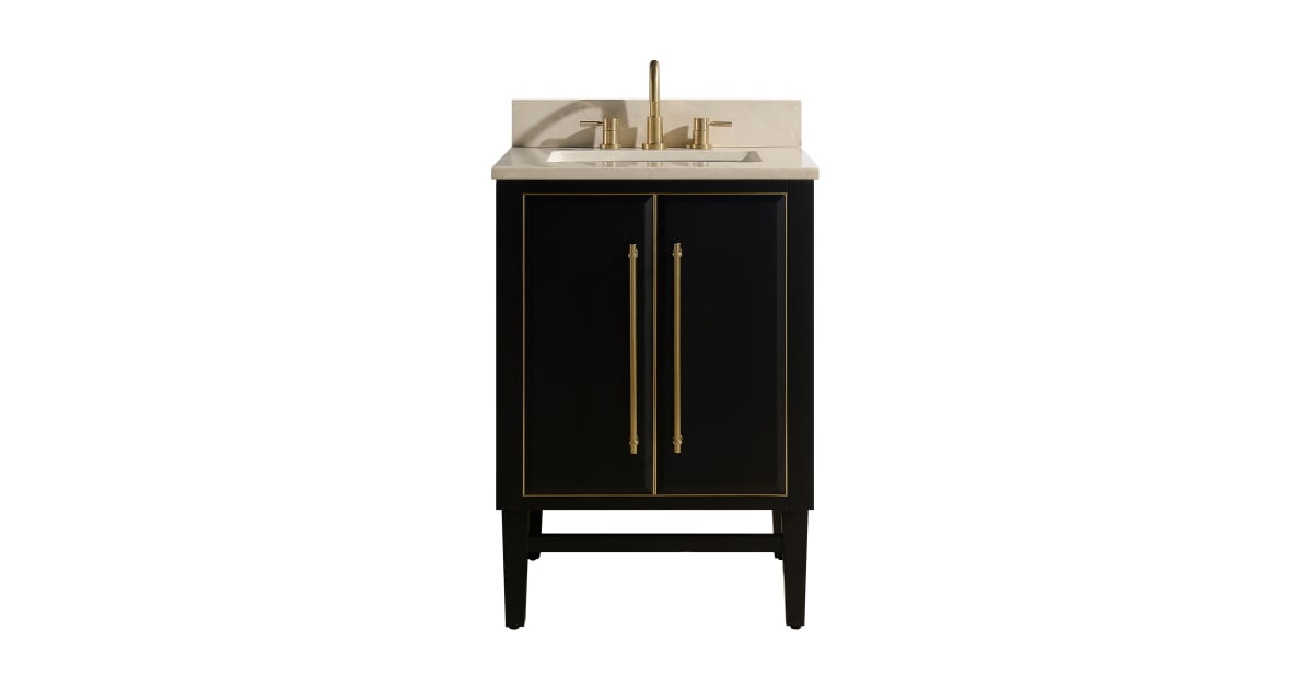 Avanity MASON-VS25-BKG-D Mason 24" Free Standing Single Basin Vanity ...
