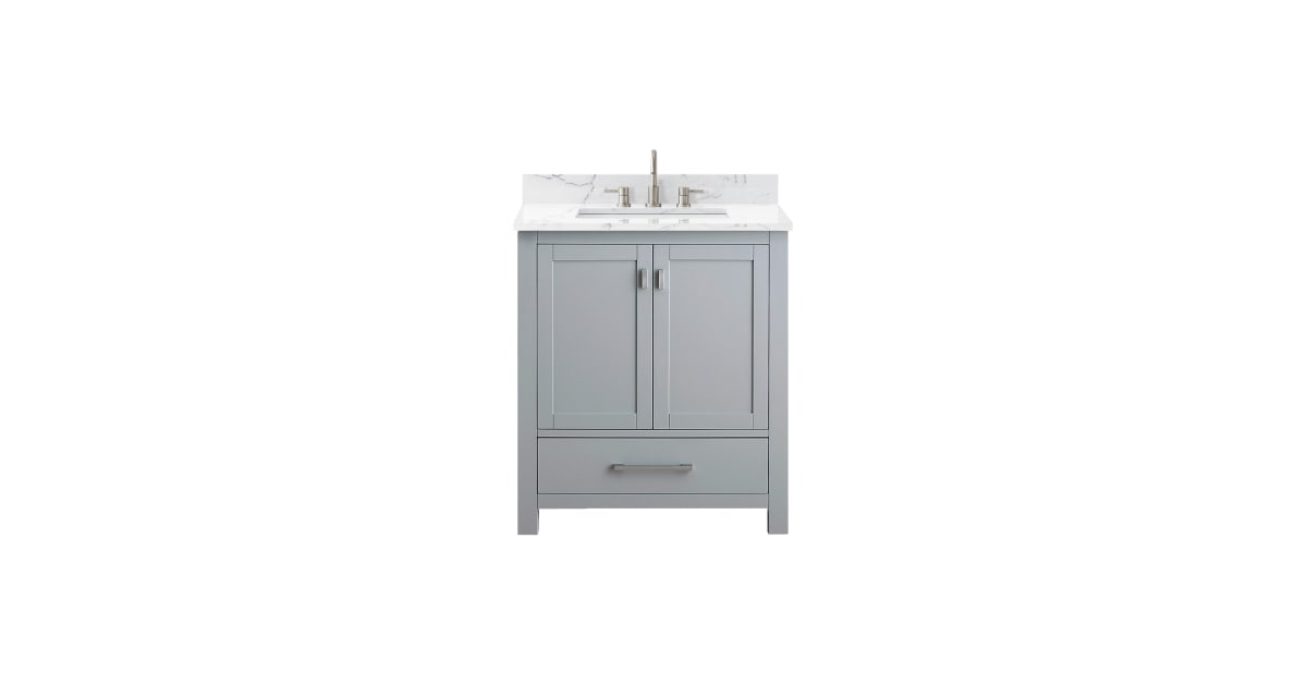 Avanity MODERO-VS30-CG-E Modero 31" Free Standing Single Basin Vanity ...