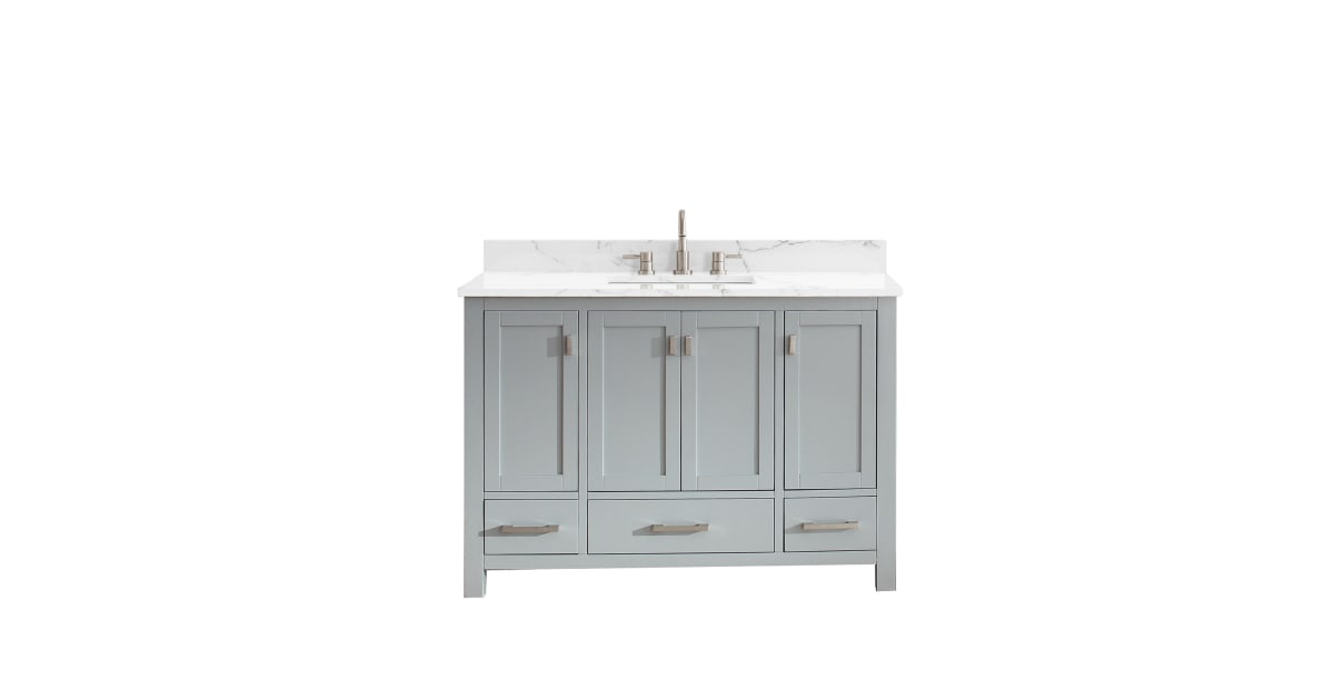 Avanity MODERO-VS48-CG-E Modero 49" Free Standing Single Basin Vanity ...