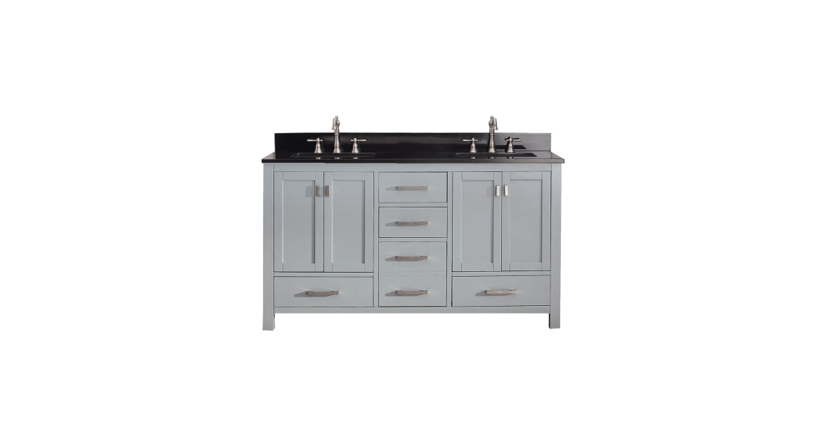 Avanity MODERO-VS60-CG-A Modero 61" Free Standing Double Basin Vanity ...